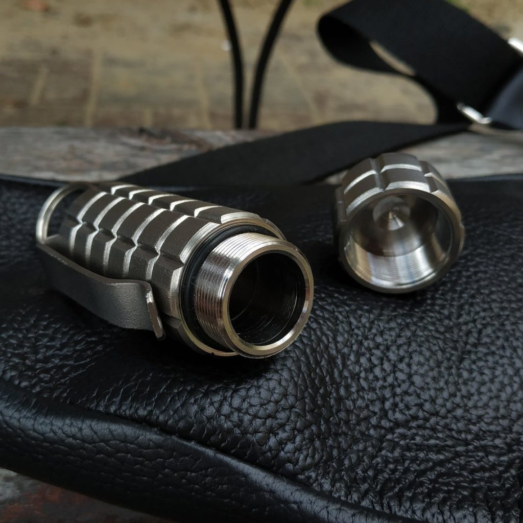 Titanium Huge Stylish Waterproof Capsule Grenades Shape - Bosetitanium