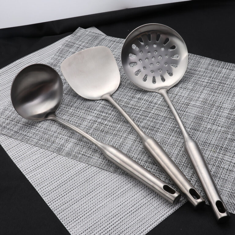Titanium Kitchenware Set Ladle Cooking Spatula Skimmer Spoon - Bosetitanium